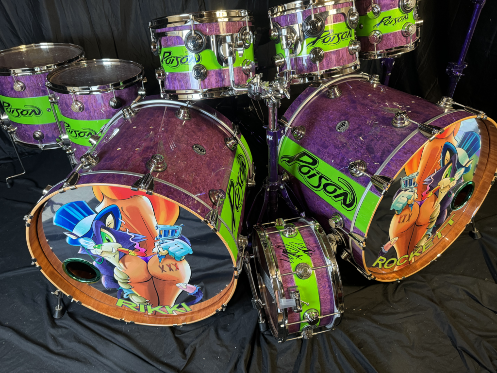 Rikki Rocket's Poison, 2018 Nothing But a Good Time Tour DW Cherry ...