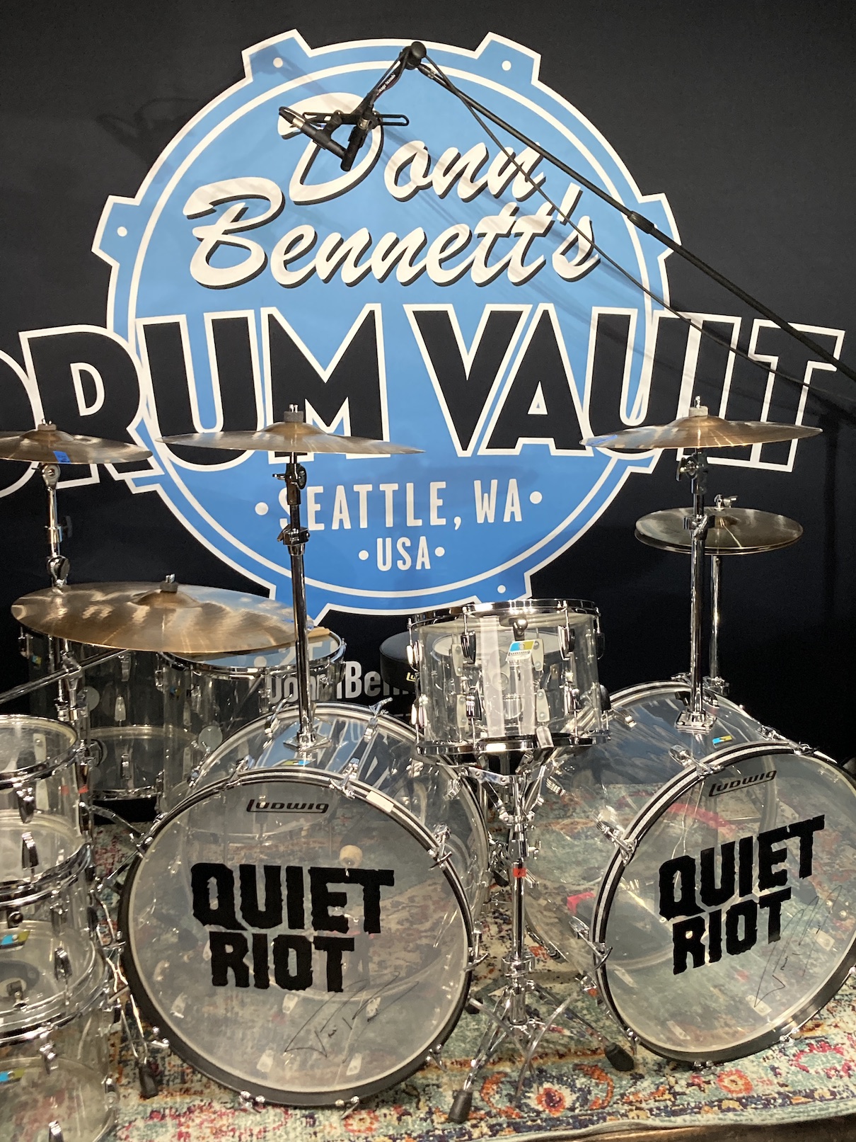 Frankie Banali's Quiet Riot Complete Ludwig, Sabian 1970s Drum Set. Includes Frankie's Personal ...